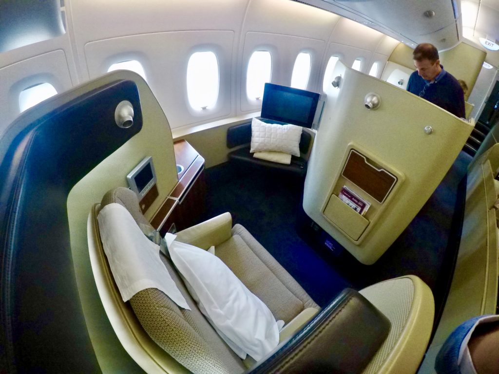 Review: Qantas Airways Airbus A380 First Class - Upon Boarding