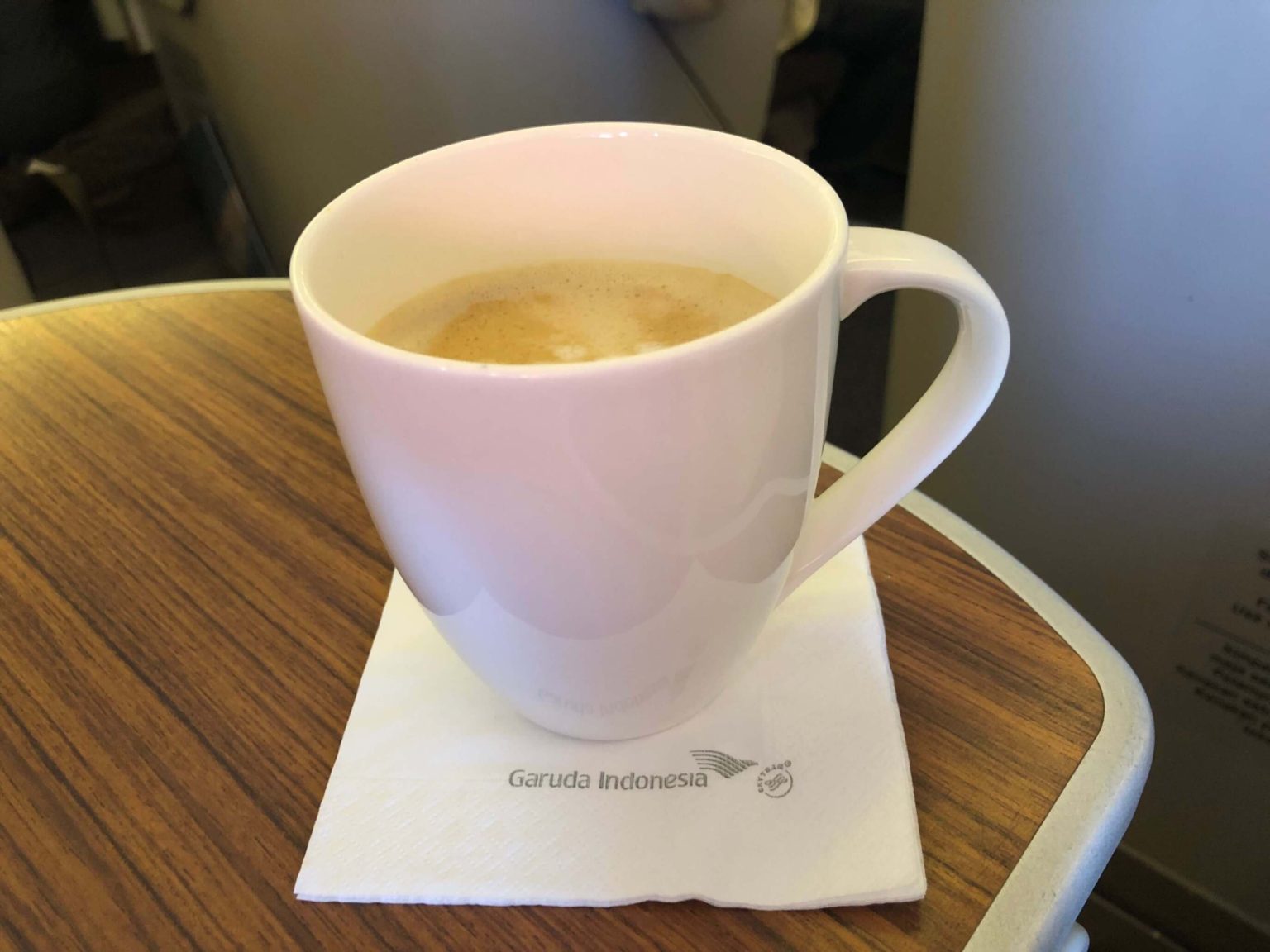 Garuda Indonesia Business Class Boeing 777 Coffee | Upon Boarding